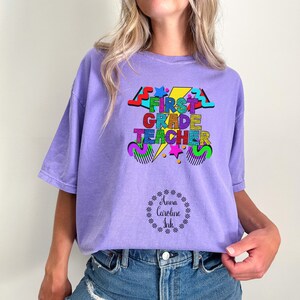 First Grade Teacher Tshirt Design PNG File for Sublimation|first Grade ...