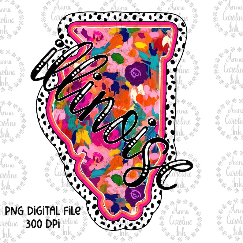 State PNG Illinois PNG Decals State Digital Download Car Decal ...