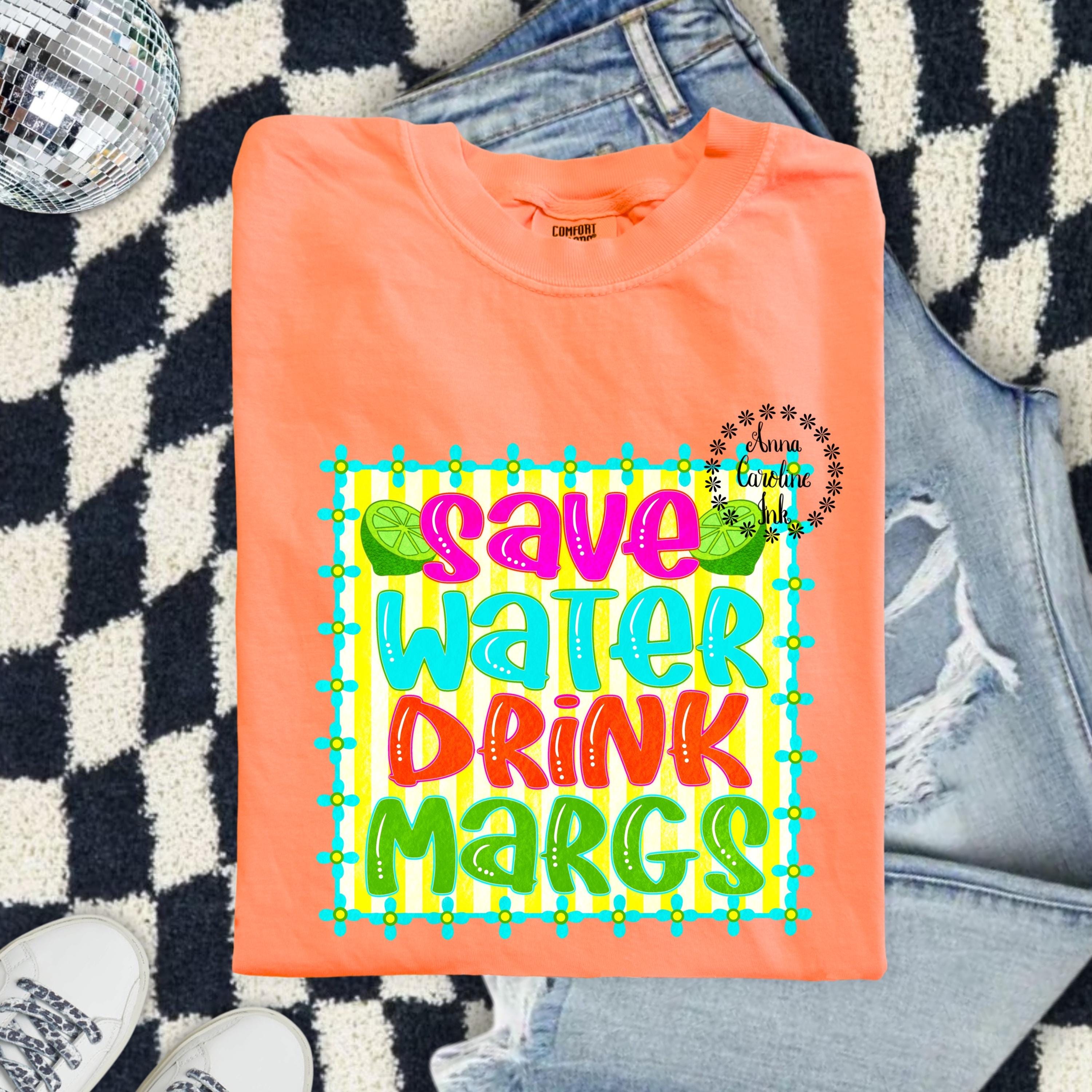 Save Water Drink Margs PNG Digital Download for Sublimation DTF Trendy ...