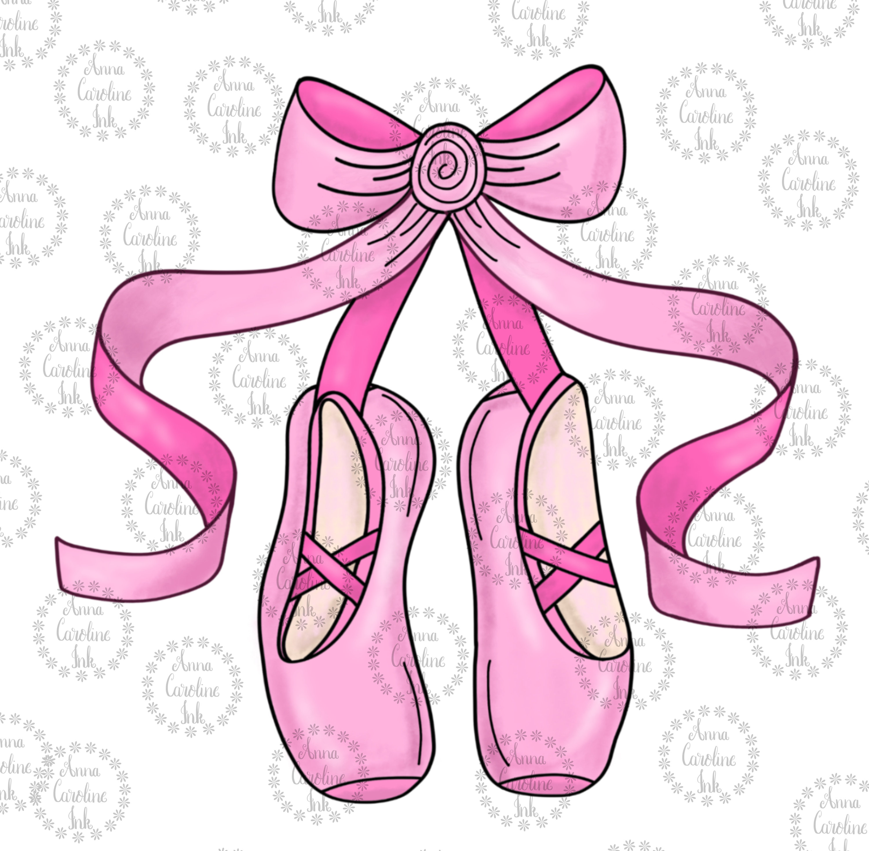 Pink Ballet Shoes PNG for Personalization |ballet PNG File|personalized ...