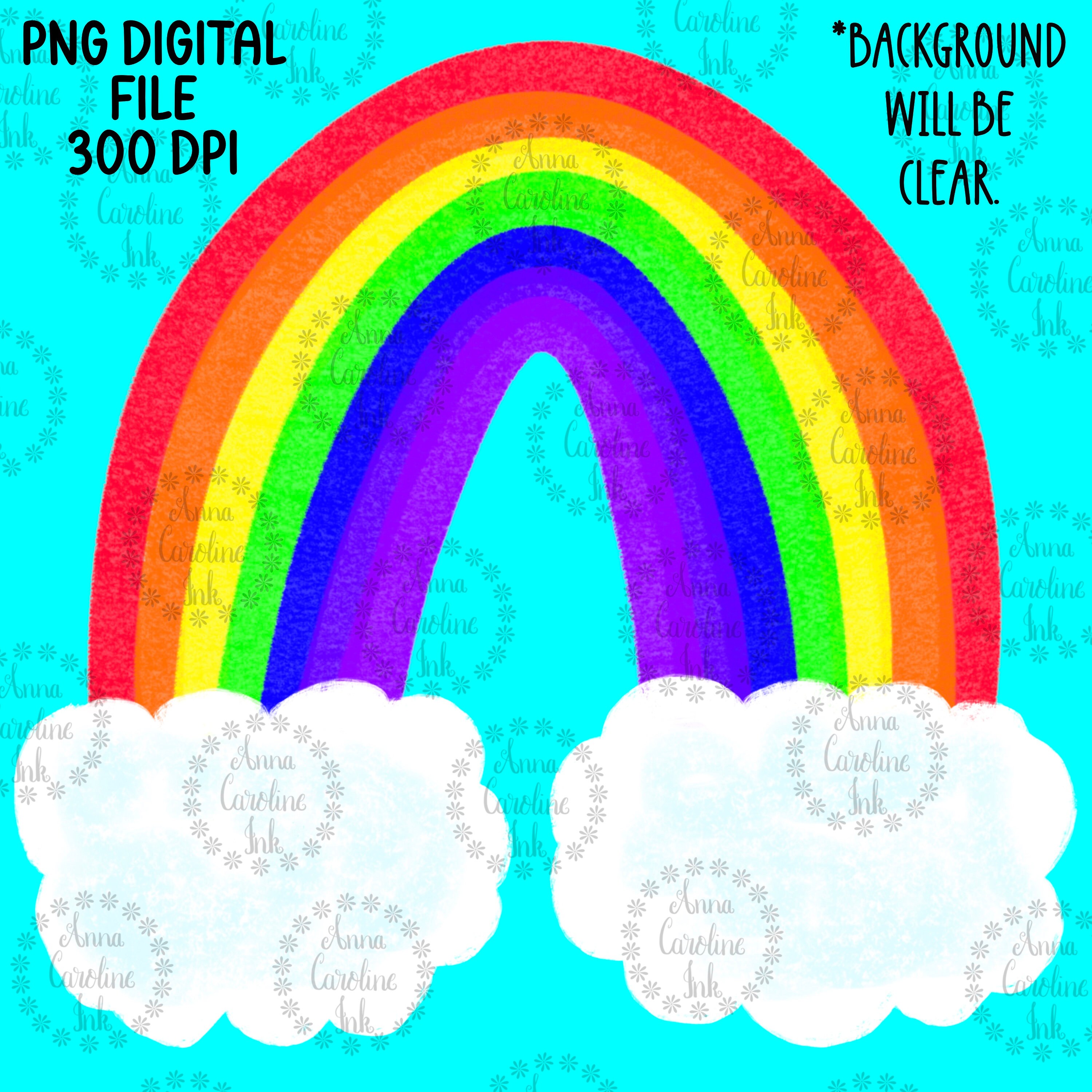 Colorful Rainbow PNG for Sublimation|rainbow Clip Art|whimsical Rainbow ...