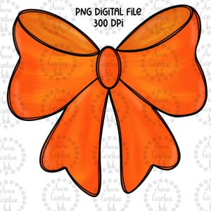 Bow Bundle PNG Files Five Coquette Bows Digital Download Coquette Clip ...