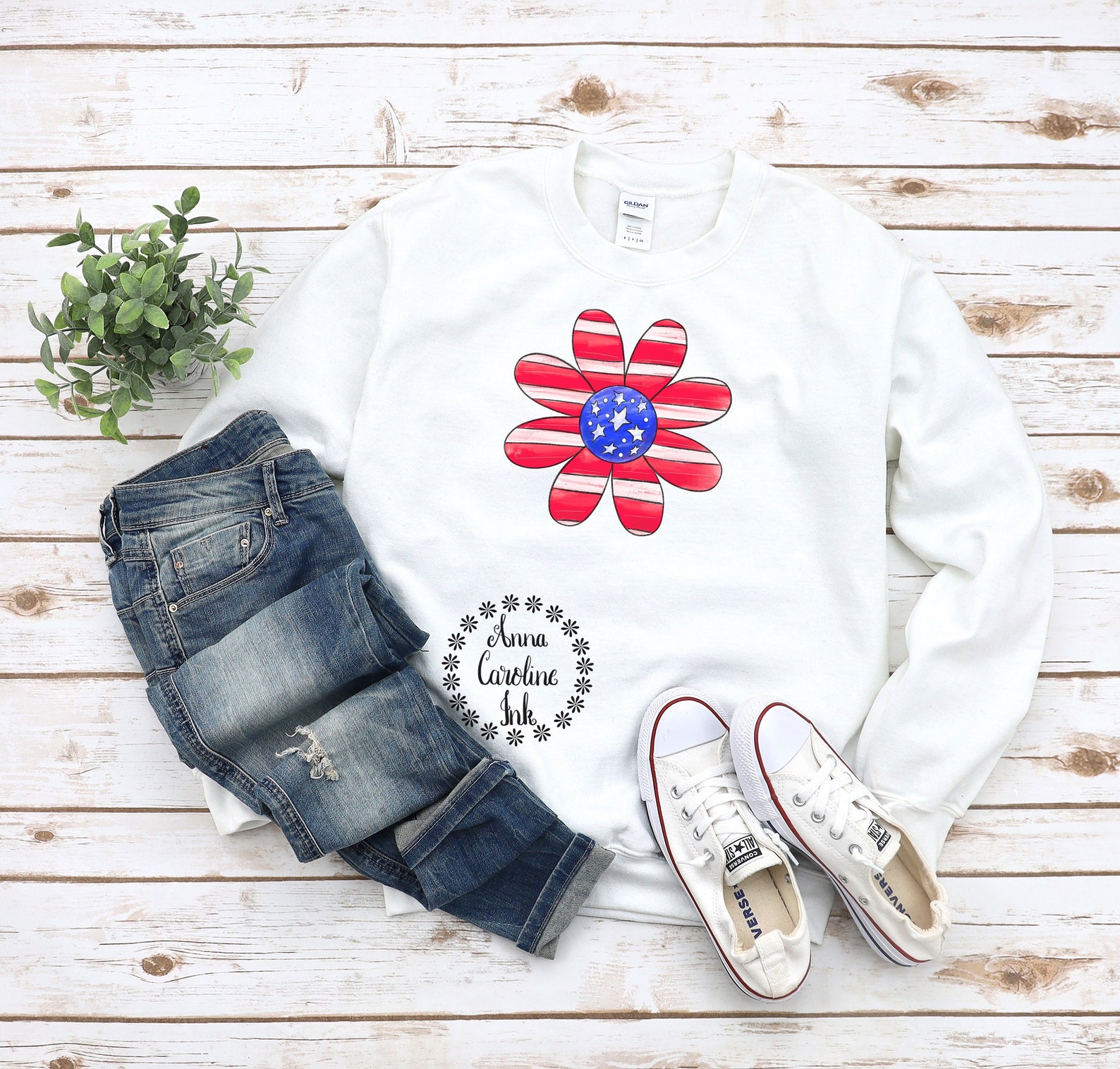 Patriotic Daisy Digital File for Sublimation|daisy Flag Clip Art ...