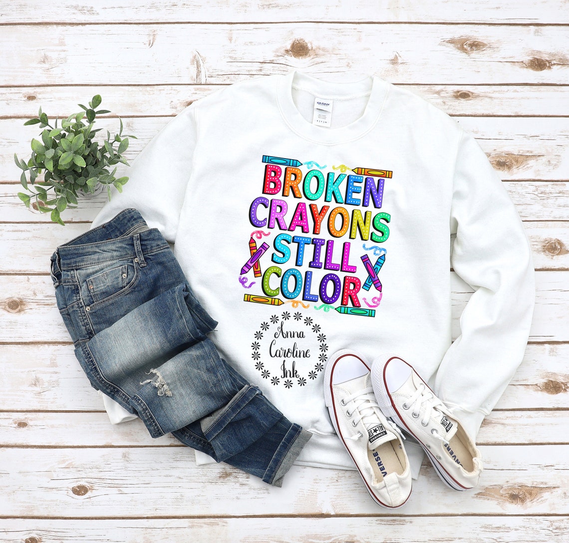 Broken Crayons Still Color PNG Digital File for Sublimation|mental ...