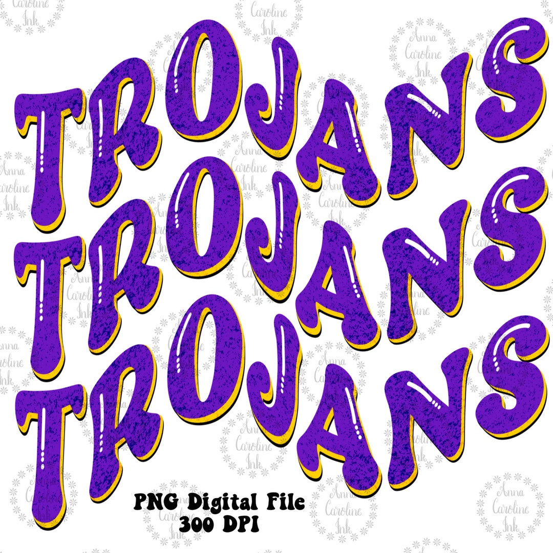 Trojan Football Mascot PNG Trojans PNG Design|purple and Gold School ...