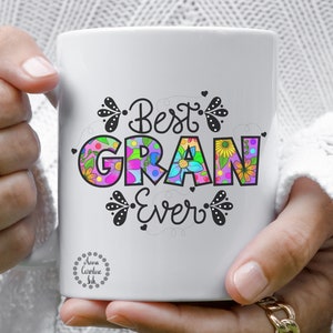 Best Gran Ever PNG for Sublimation|mom PNG Digital File|hand Drawn ...