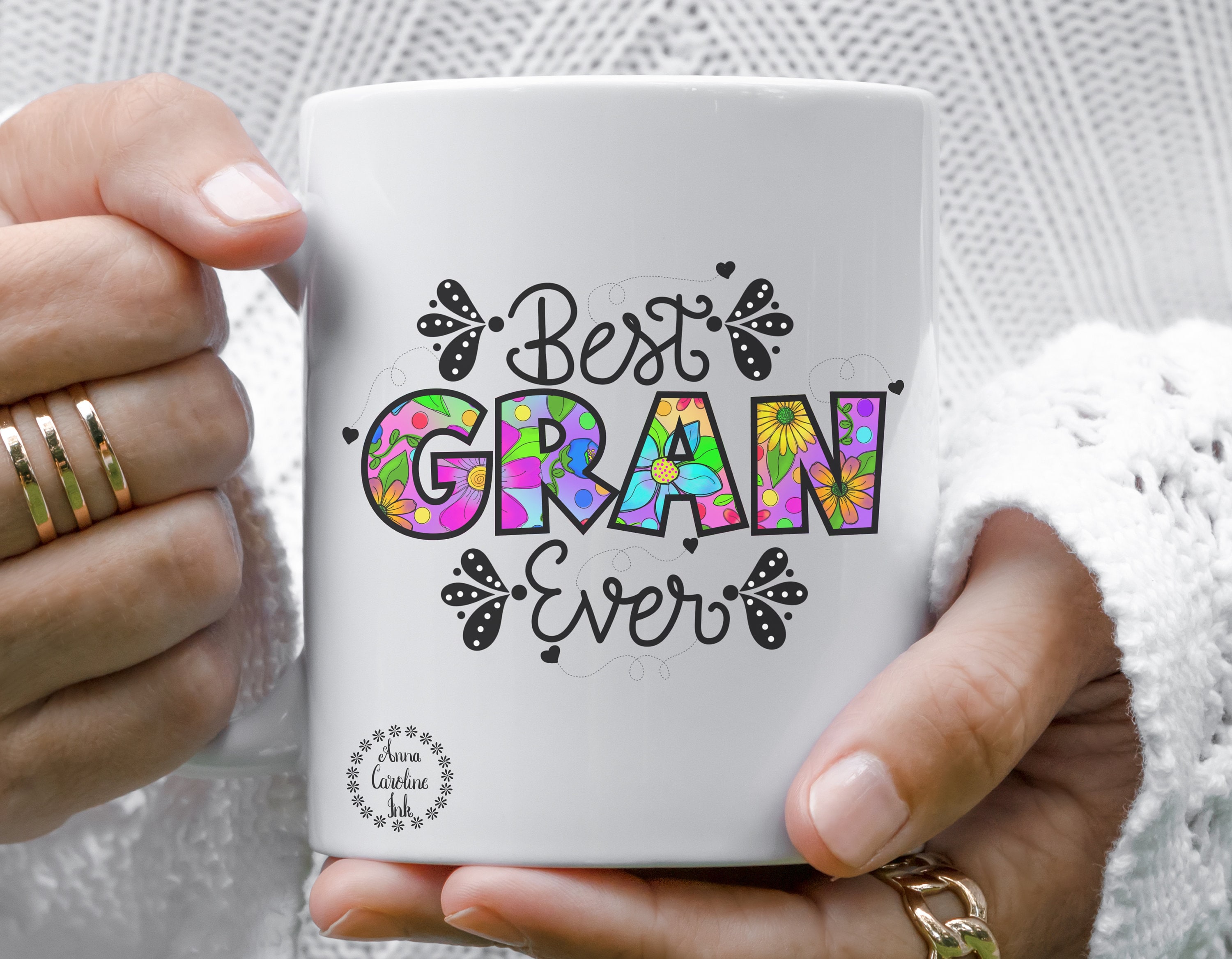 Best Gran Ever PNG for Sublimationmom PNG Digital Filehand Drawn ...