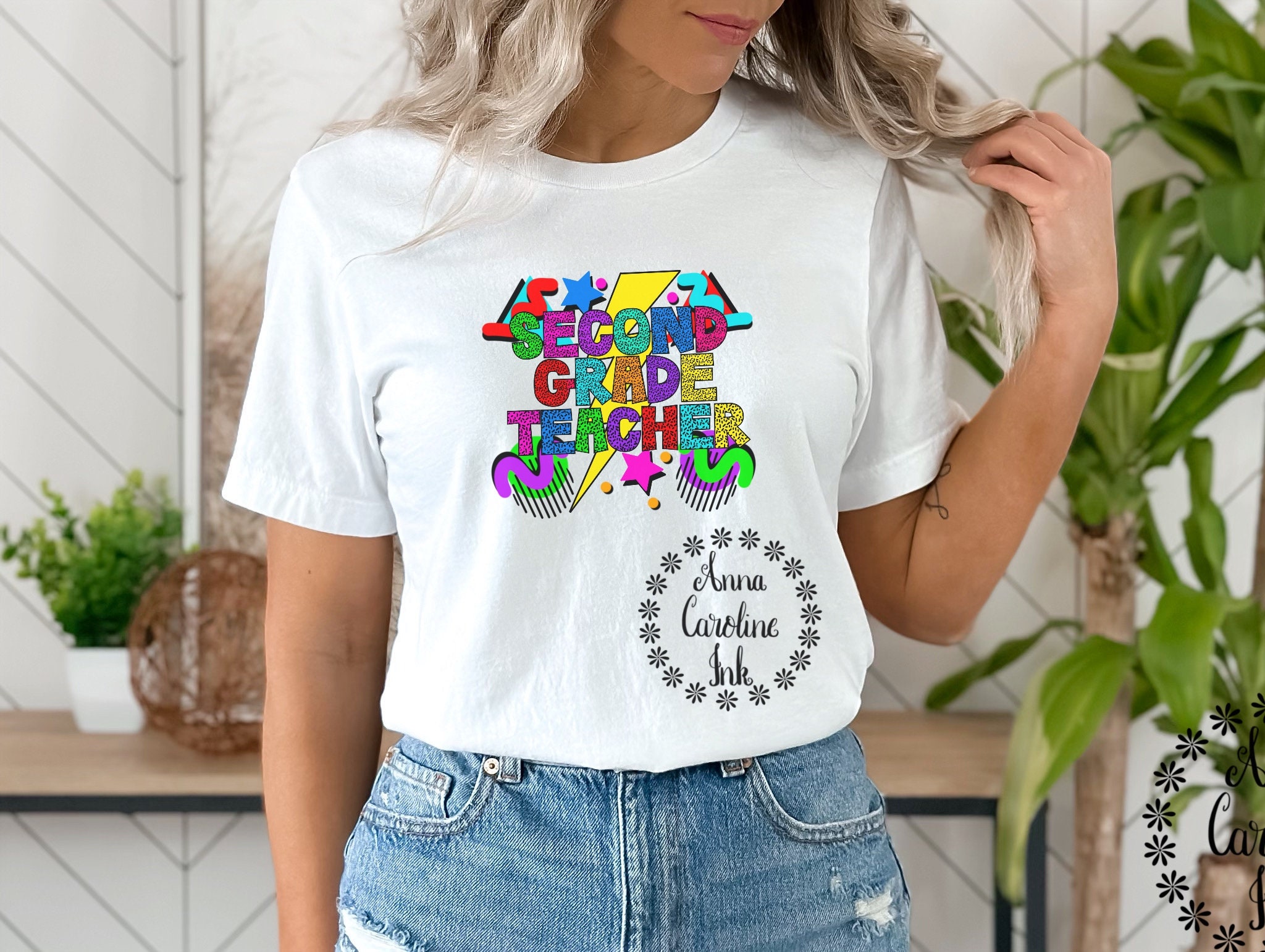 Second Grade Teacher Tshirt Design PNG File for Sublimation|second ...