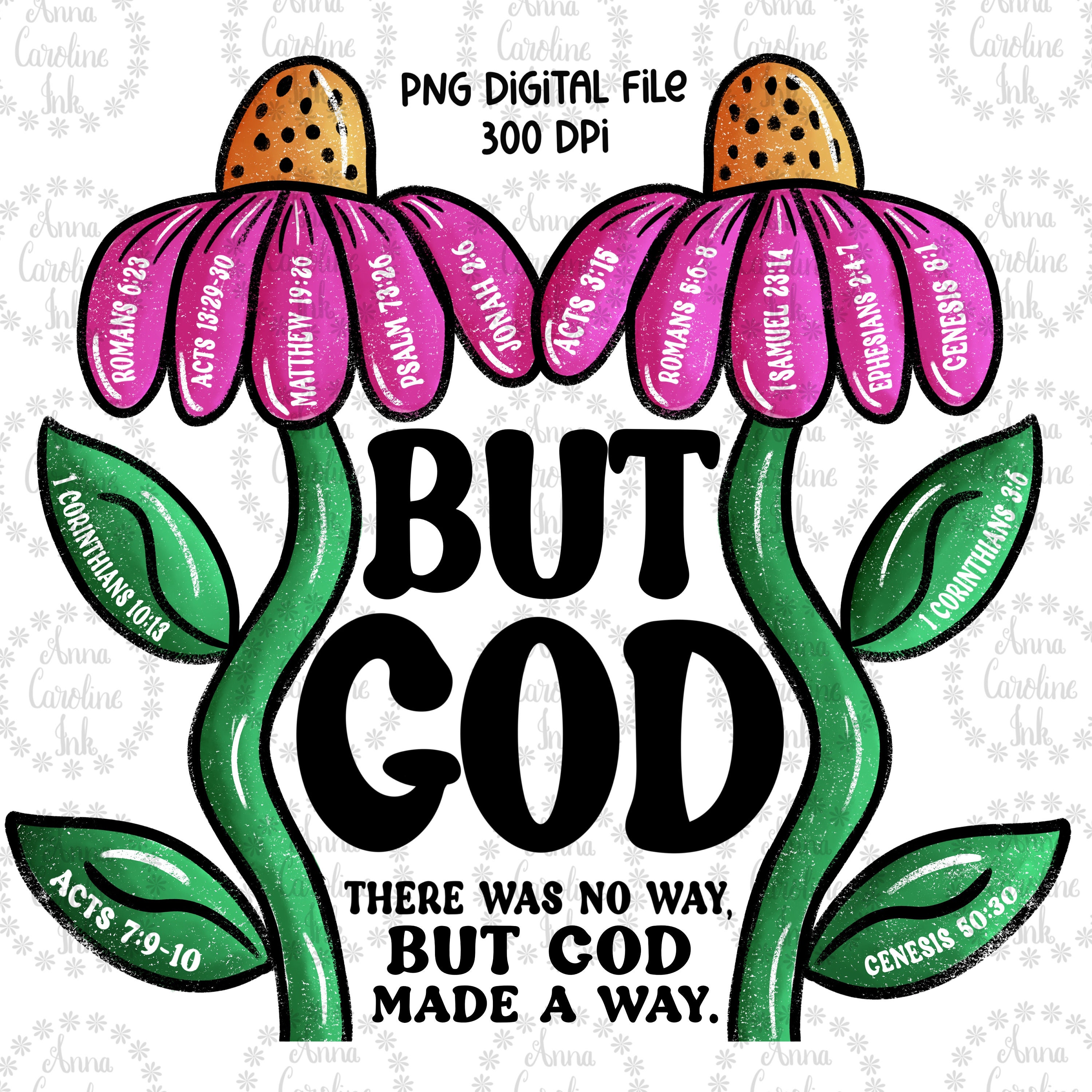 But God PNG Christian Bible Verse for Sublimation Design God Follower ...