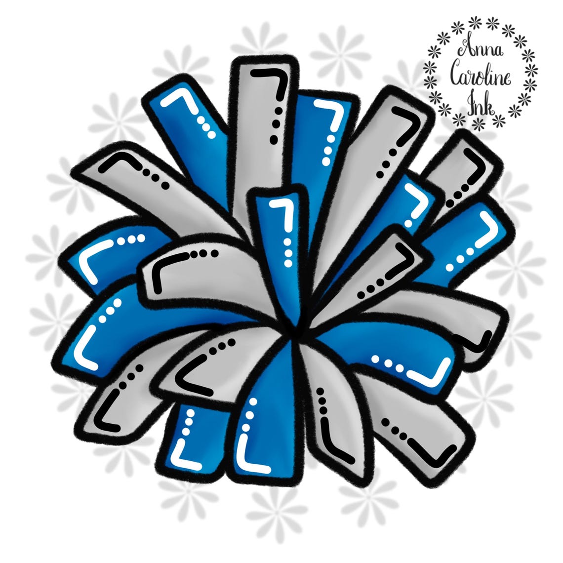 Cheer Pom Poms PNG Bow Cheerleader Tshirt Design Sublimation DTF ...