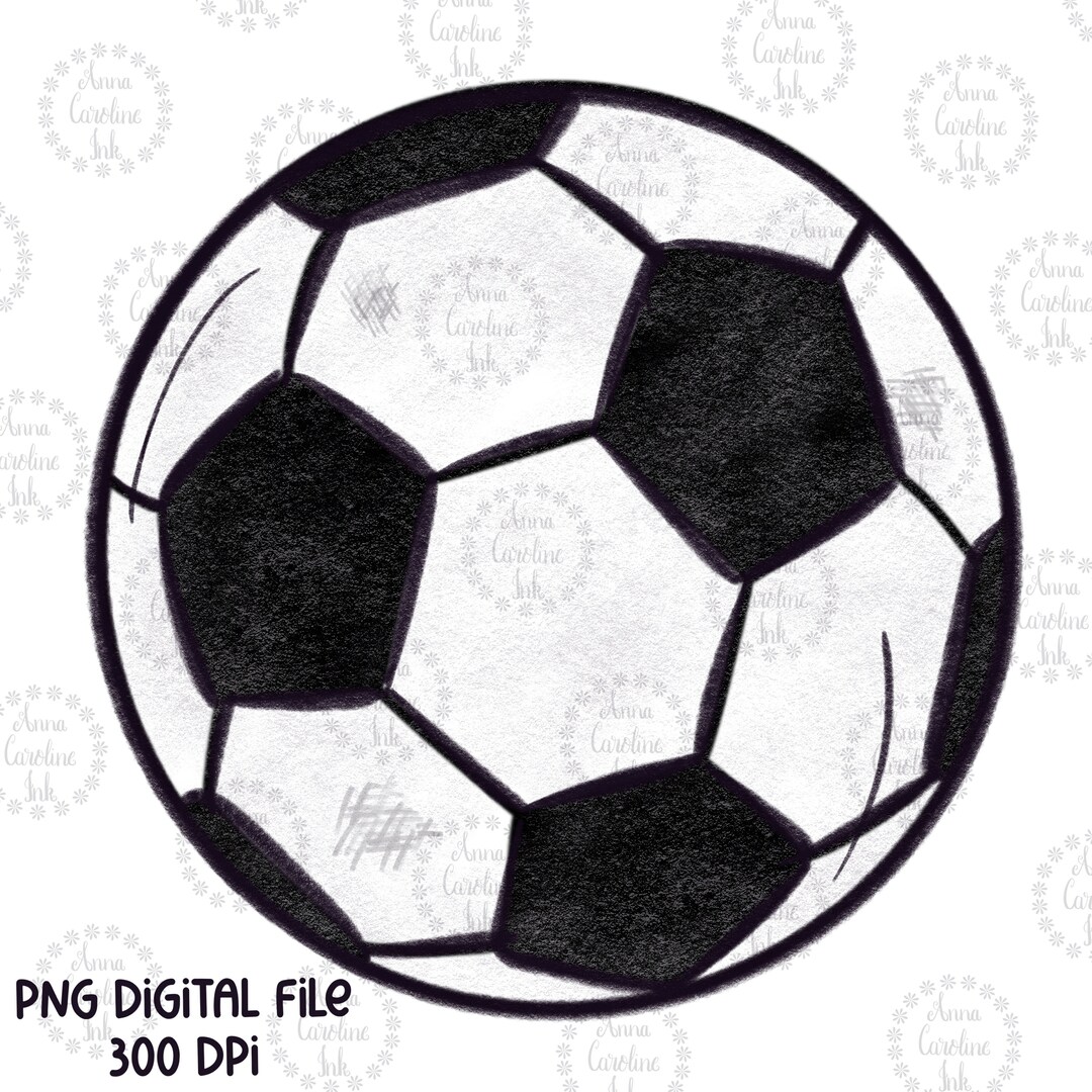 Soccer Ball Digital File for Heat Transfer Sublimation|hand Drawn ...