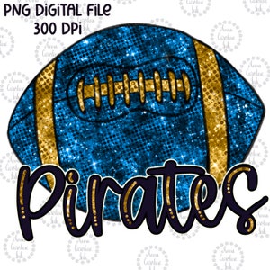 Pirate Football Mascot Png|sequin Football PNG Custom Design Football ...
