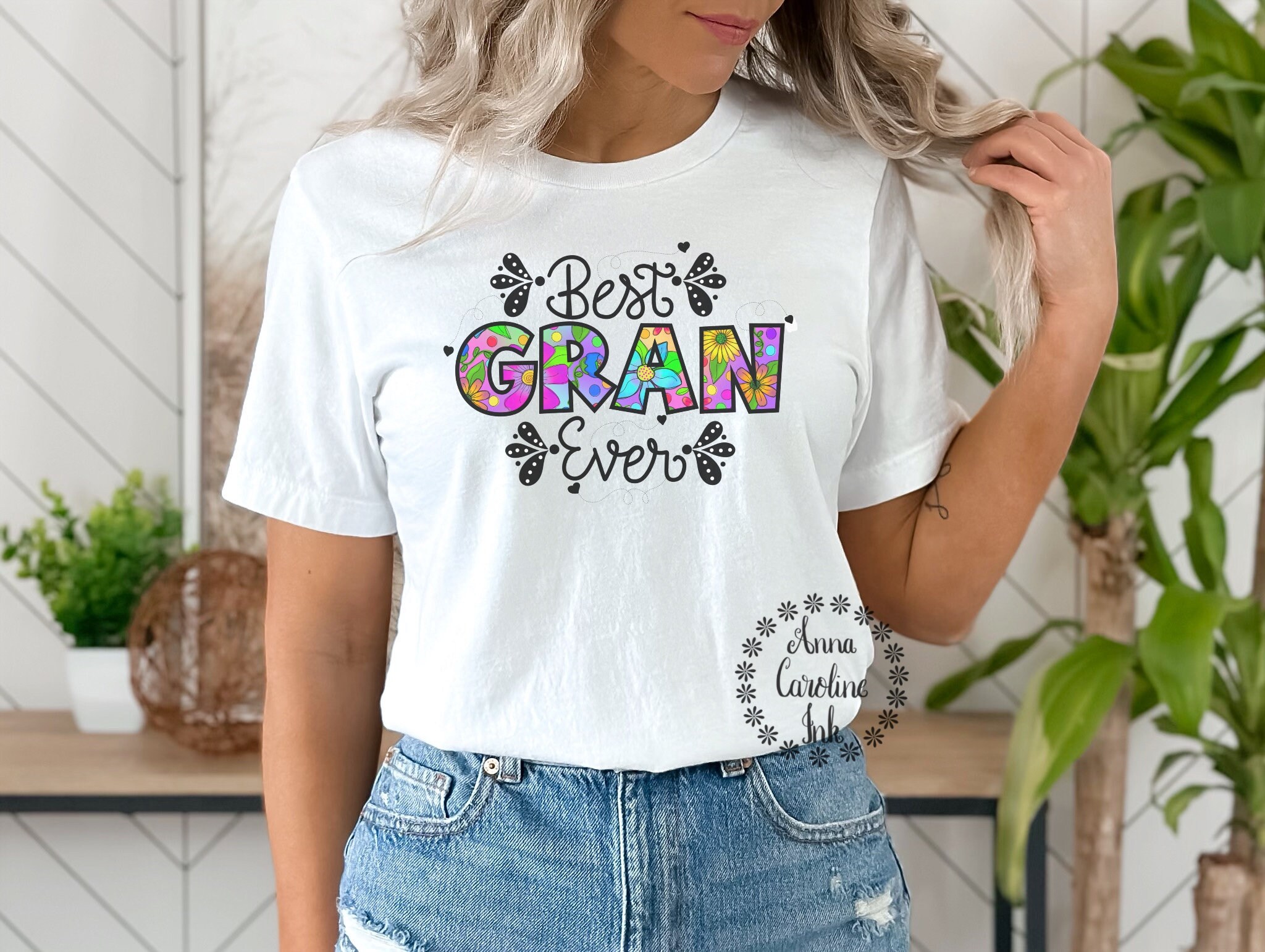 Best Gran Ever PNG for Sublimationmom PNG Digital Filehand Drawn ...