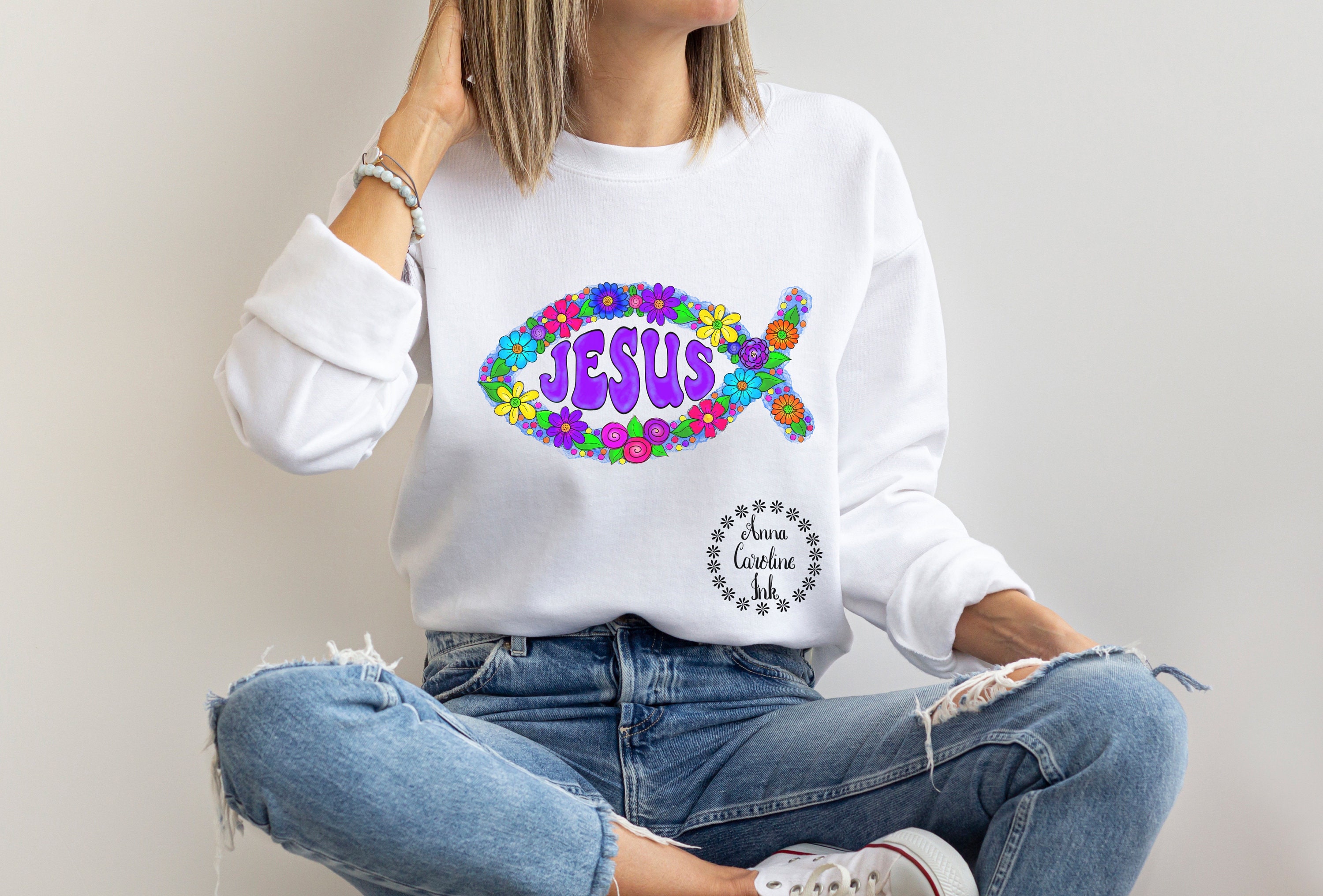Jesus Fish Digital File for Sublimation|christian Png|hand Drawn ...