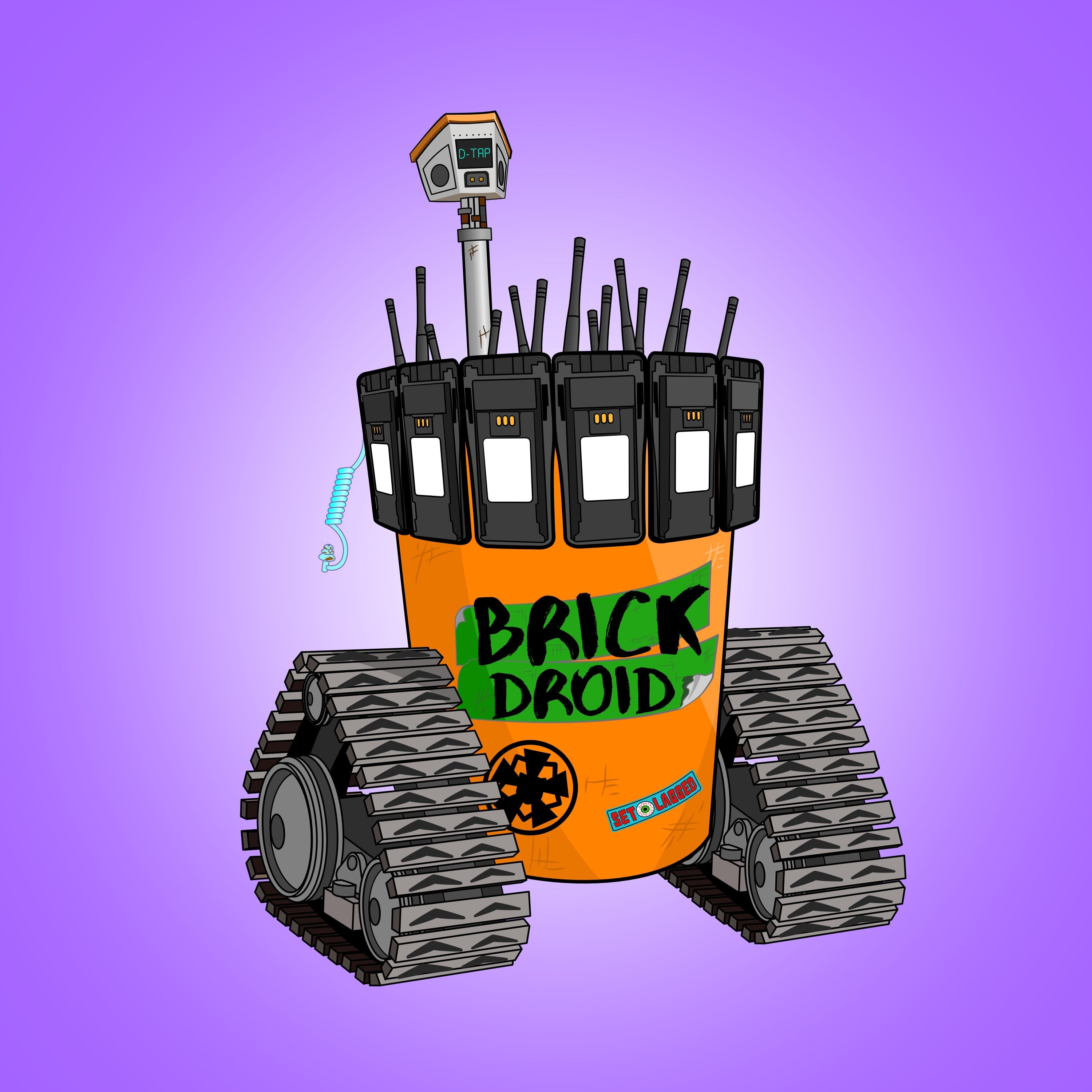 Brick Droid Sticker - Etsy