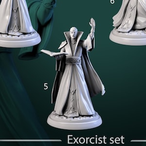 Exorcist Set | the Light Conclave | Resin 3D Printed Miniature | White ...