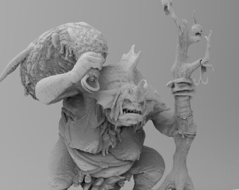 Trolls Dnd Miniature L 3D Printed Model L Monster L Beast Pathfinder L ...