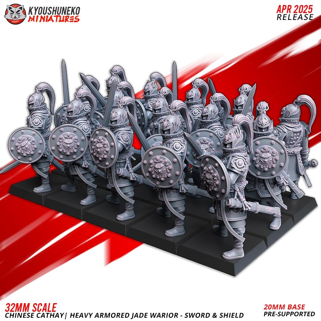 Heavy Armored Jade Warriors – Sword & Shield | Grand Cathay ...
