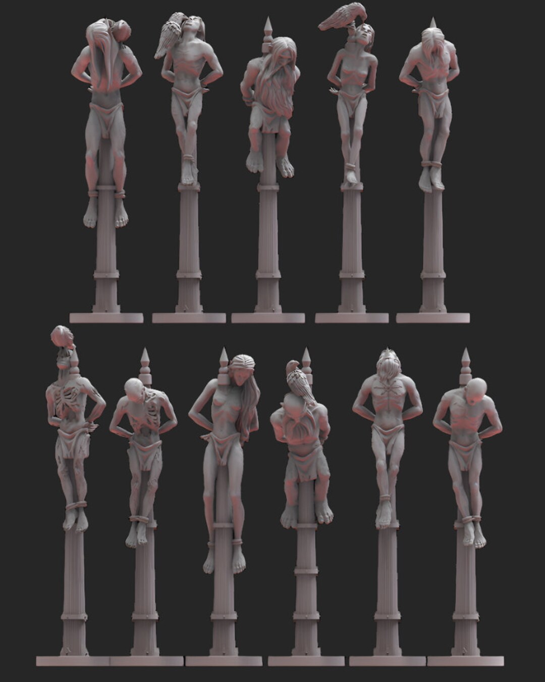 Impaled Prisoners | Infernal Dwarves | Lost Kingdom Miniatures - Etsy