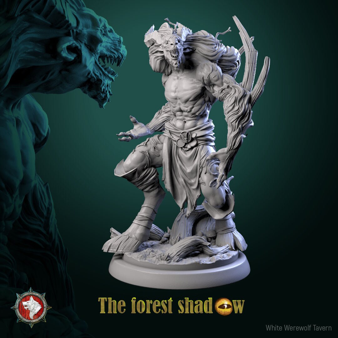 Wendigos Set | the Forest Shadow | Resin 3D Printed Miniature | White ...