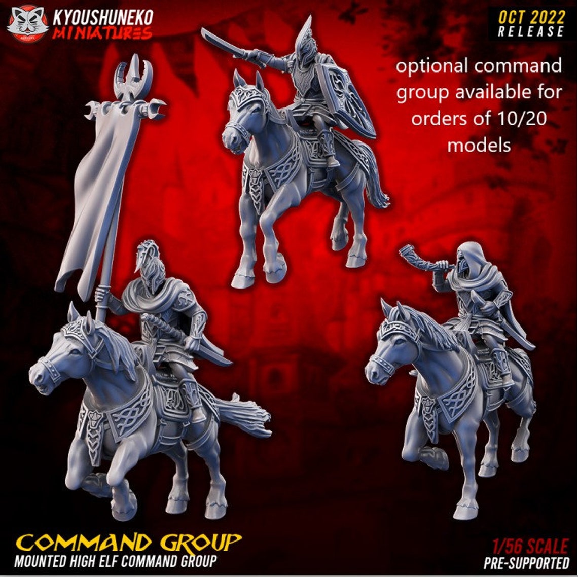 High Elf Silver Helms Resin 3D Printed Miniatures - Etsy Canada