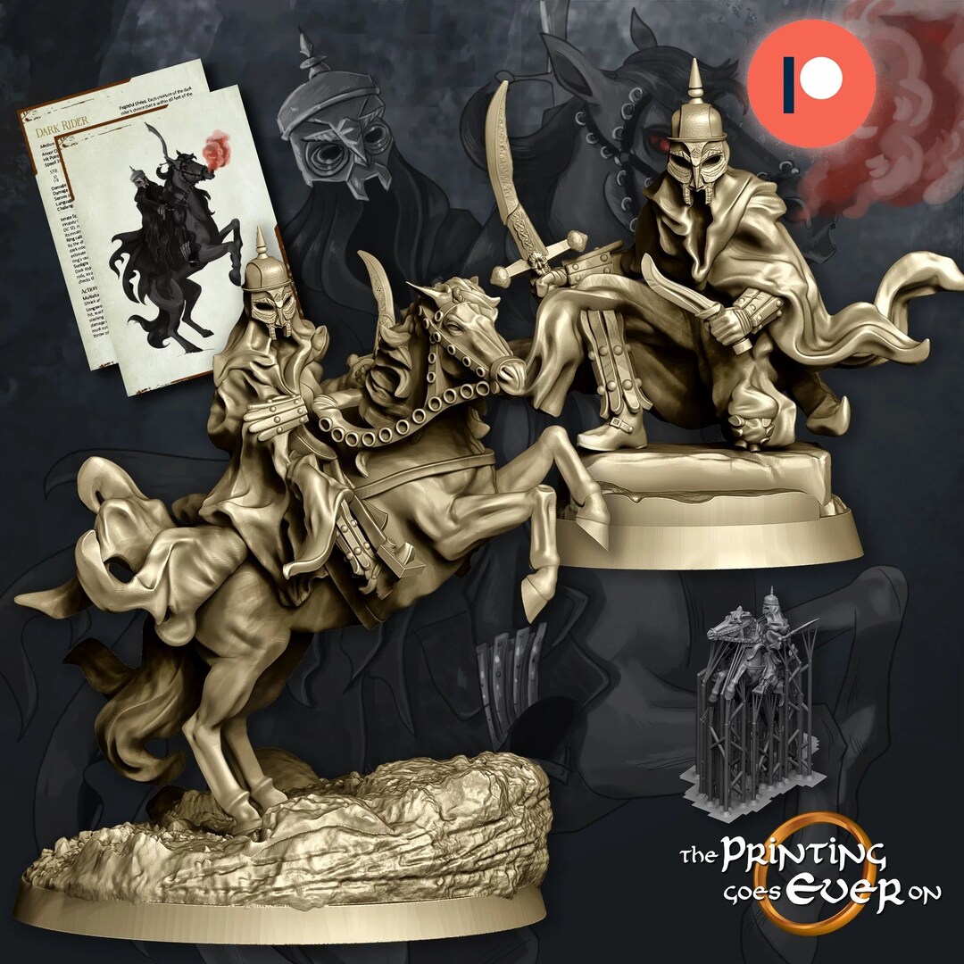 Dark Assassin – on Foot and Mounted | Waylay at Fehntop | Resin 3D ...