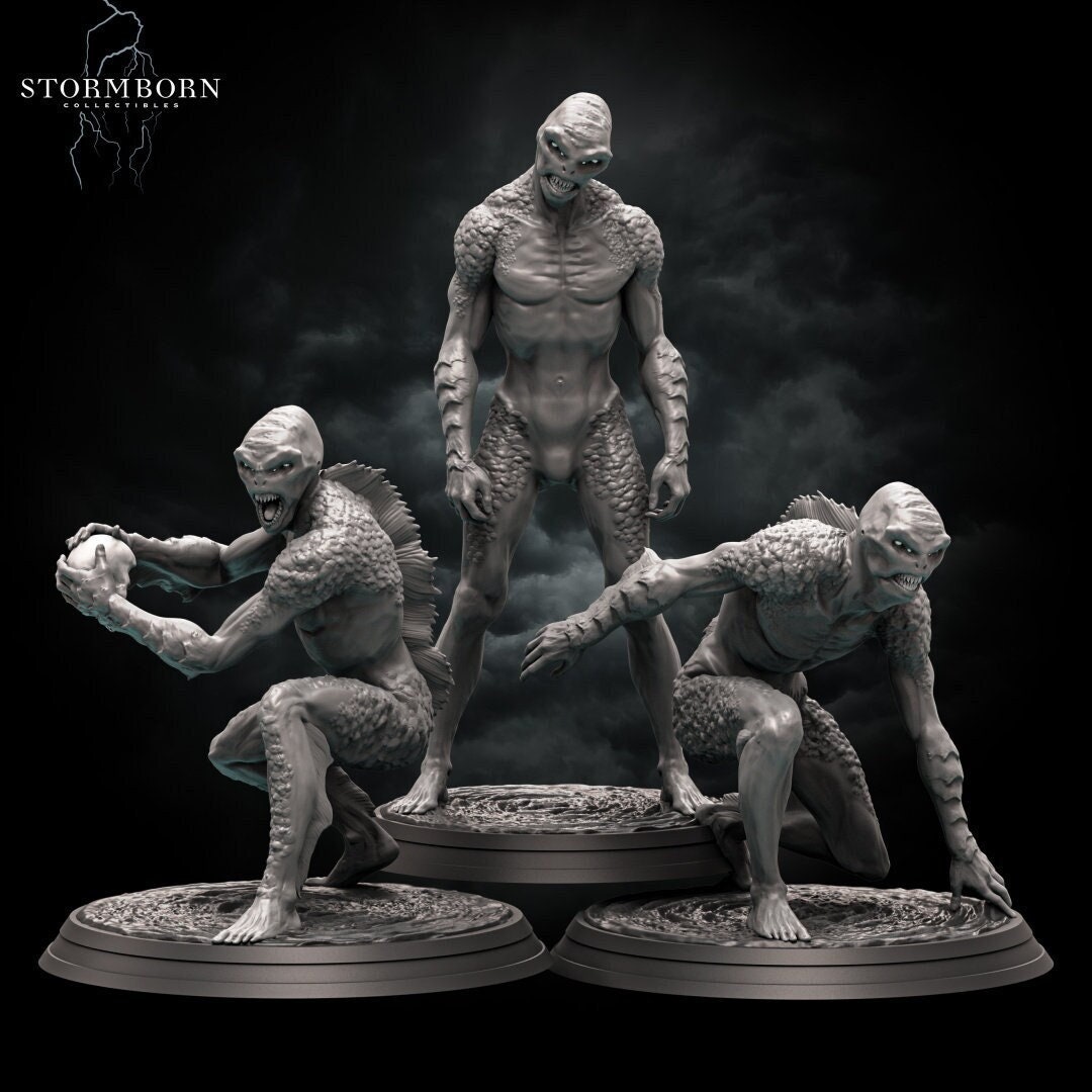 Drowners | the Witcher | 32mm Scale | Resin 3D Printed Miniature | DND ...