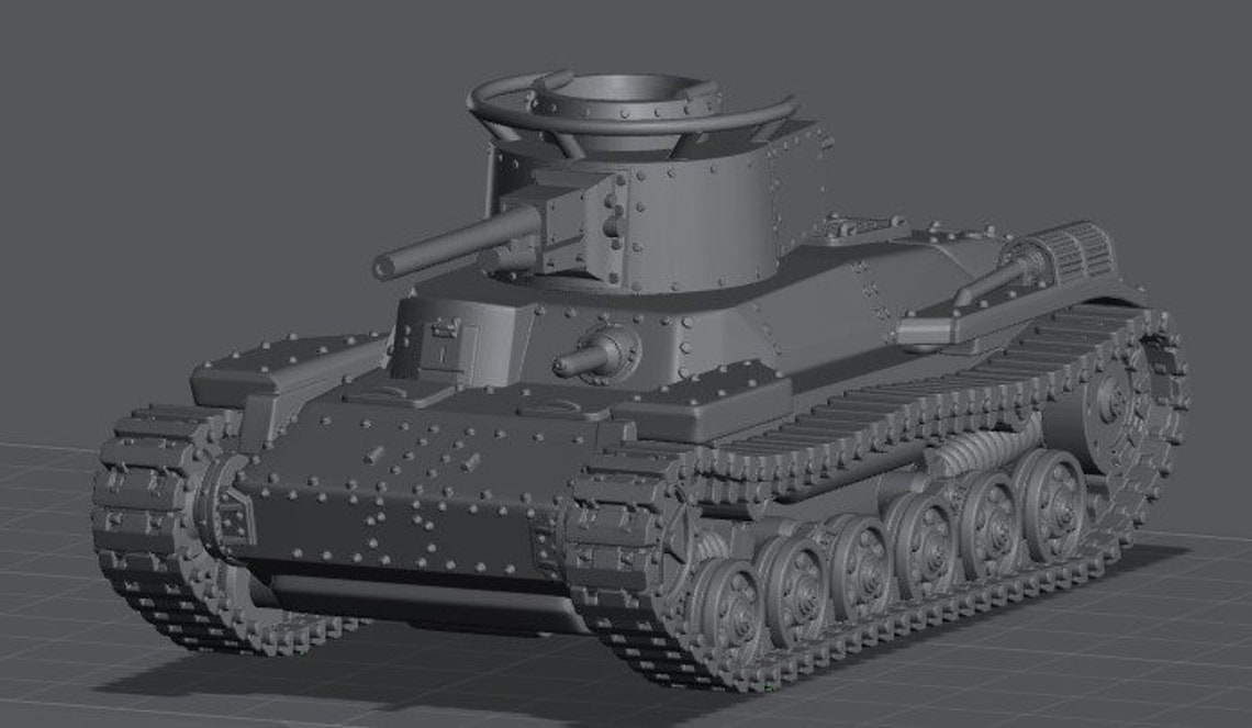 WW2 Japanese Type 97 Chi-ha Tank Resin 3D Printed Miniature - Etsy