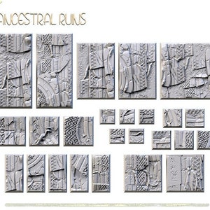 Ancestral Ruins Bases (square) | 8K Resin | Txarli Factory - Etsy