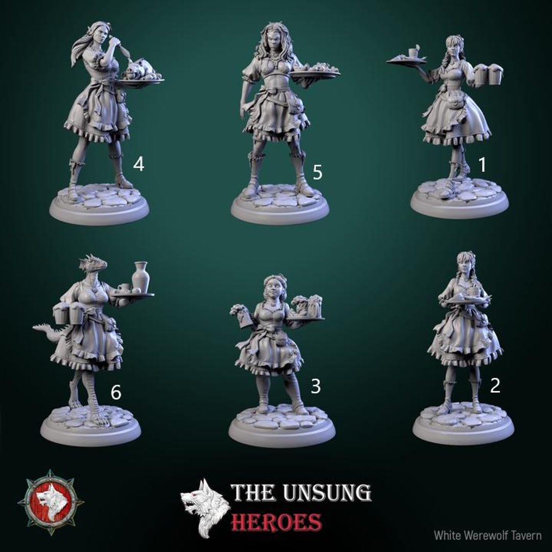 Alehouse Maids Set | the Unsung Heroes | White Werewolf Tavern - Etsy