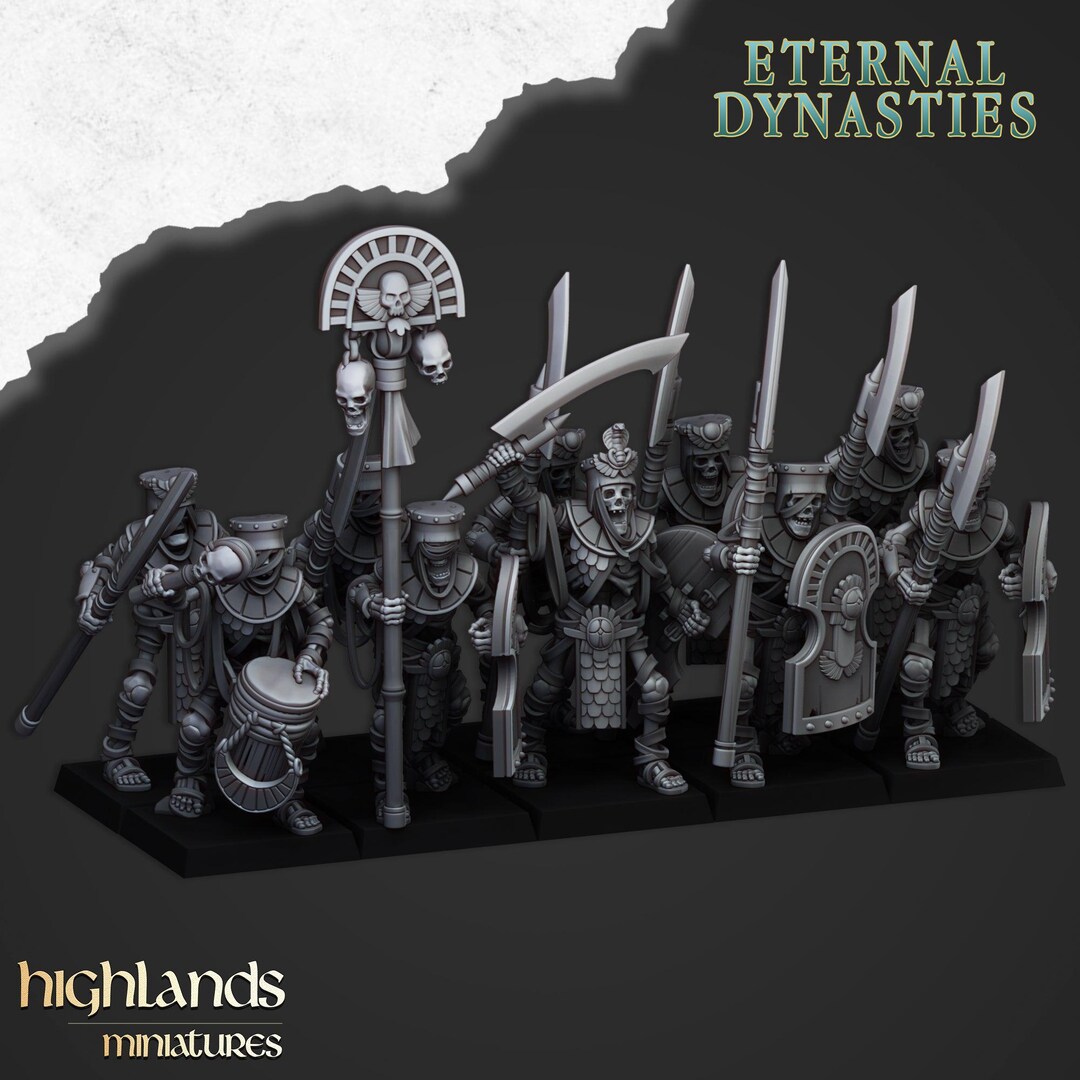 Ancient Guard With Halberds | Eternal Dynasties | Highlands Miniatures ...