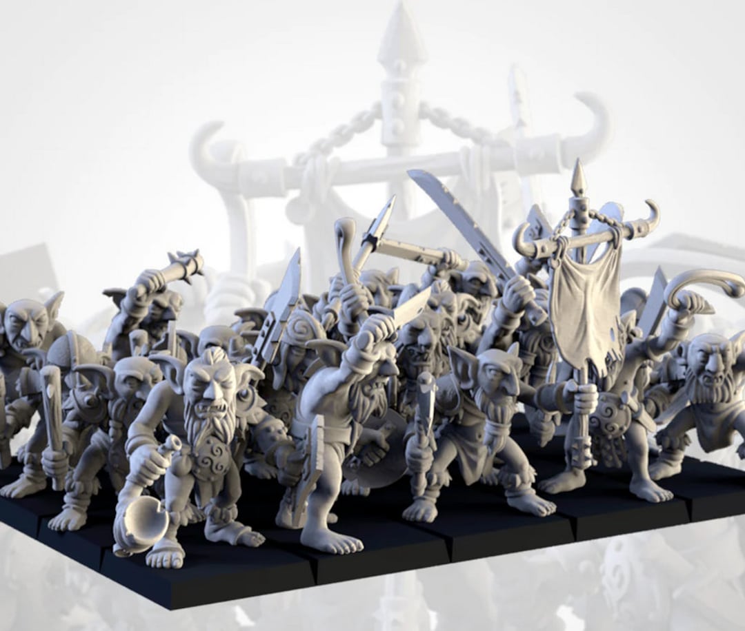 Gnoblars | Goblin Scraplings | Modular Kit | Northern Ogres | Resin 3D ...