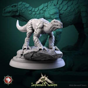 Lizards | Impassable Swamps | Resin 3D Printed Miniature | White ...