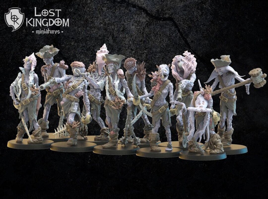 Deep Sea Zombies | Undead of Misty Island | Lost Kingdom Miniatures ...