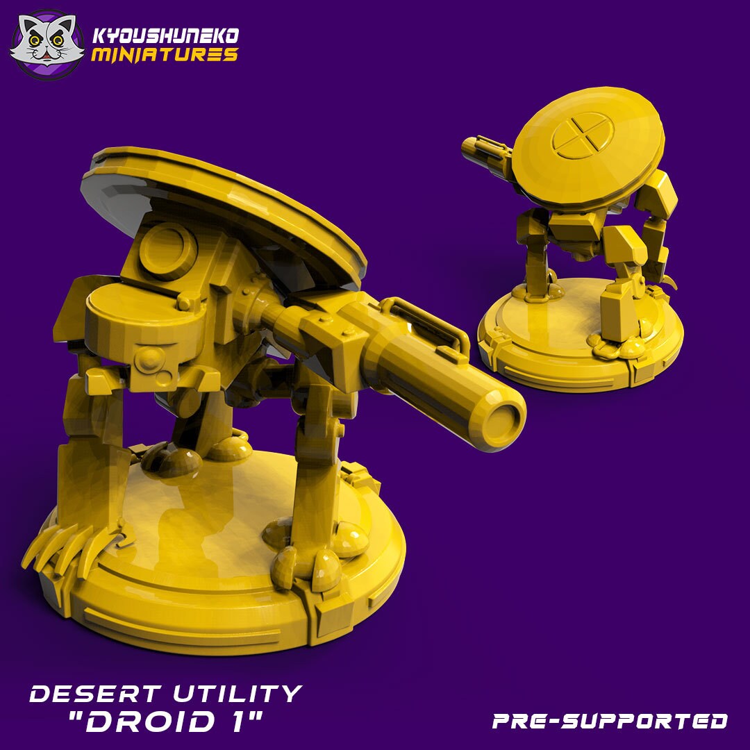 Combat Droids | Space Dwarfs / Squats / League of Votann | Resin 3D ...