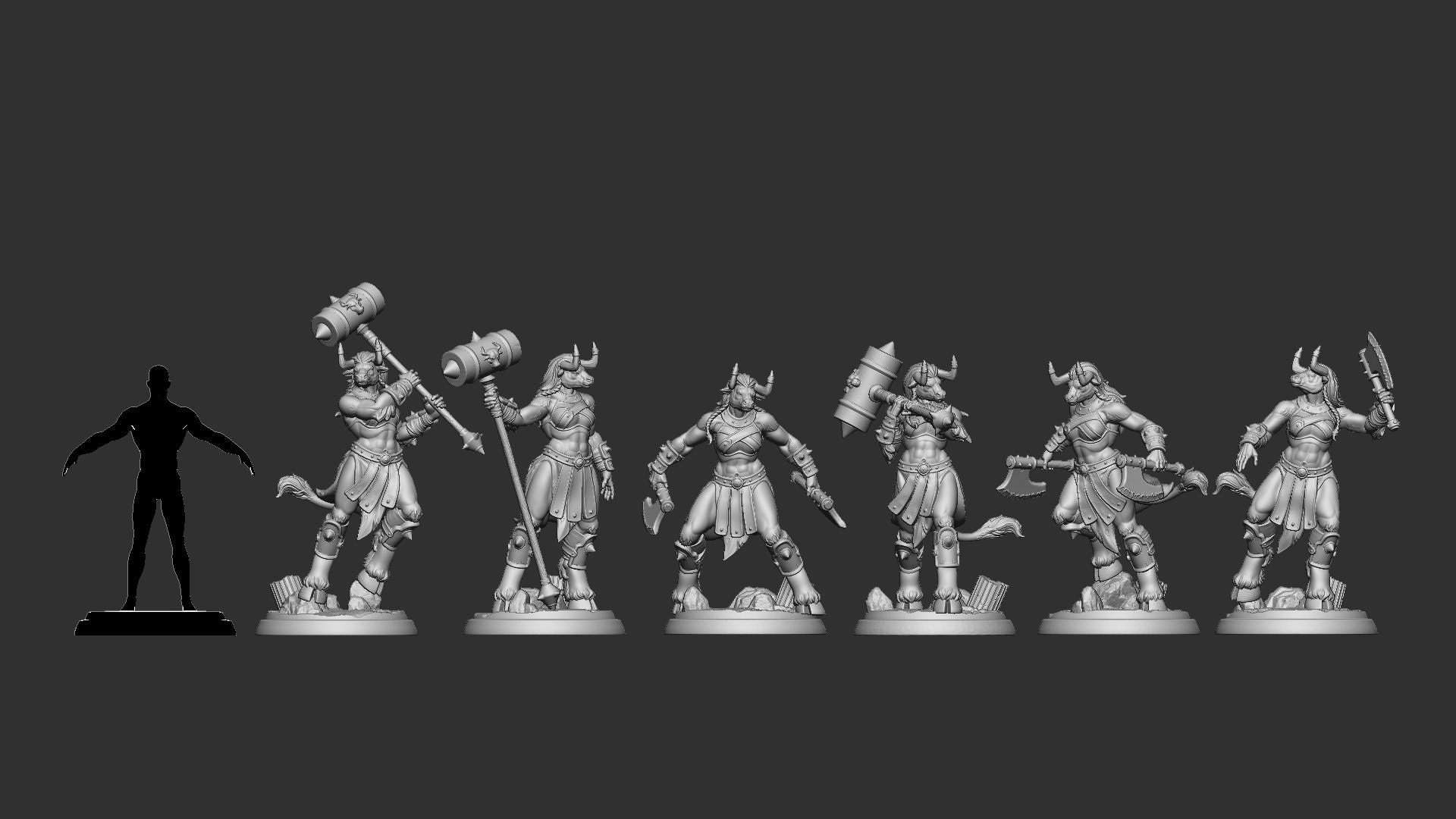 Beastwomen | the Maze | Resin 3D Printed Miniature | White Werewolf ...