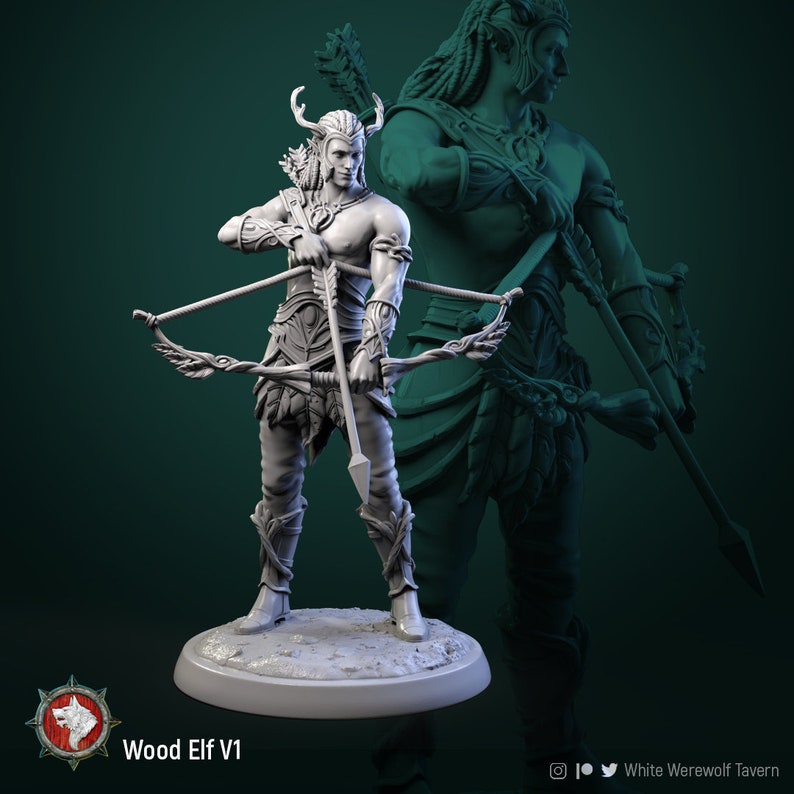 Wood Elves Resin 3D Printed Miniature Ronin Arts Workshop - Etsy