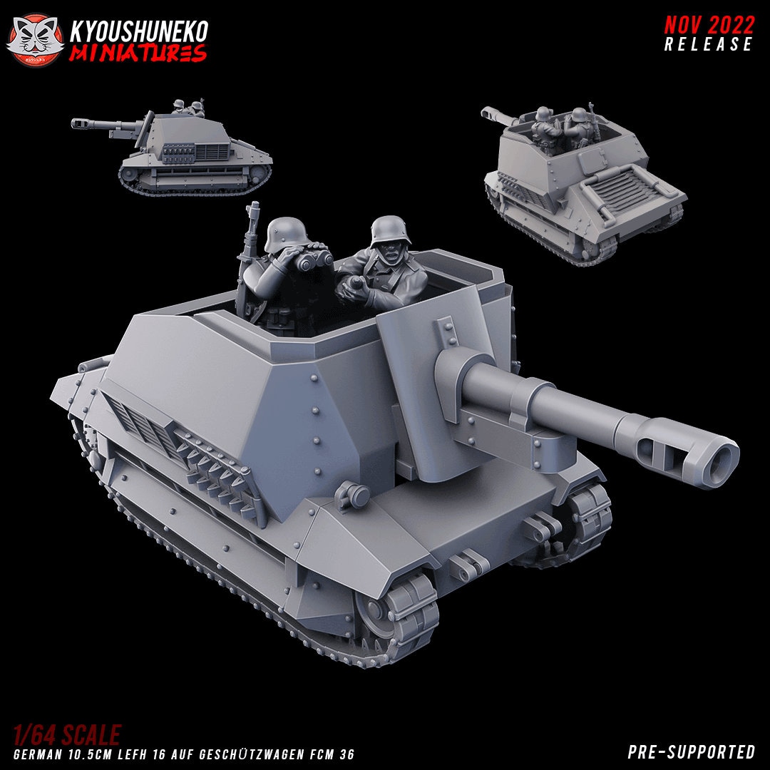 WW2 German Self-propelled Howitzer | 10.5 Cm Lefh 16 (sf.) Auf ...