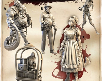 Alice Horror Miniature Asylum 28mm Miniatures for - Etsy