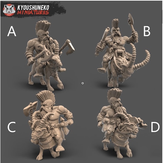 Dwarf Slayer Cavalry dual Wield Resin 3D Printed - Etsy