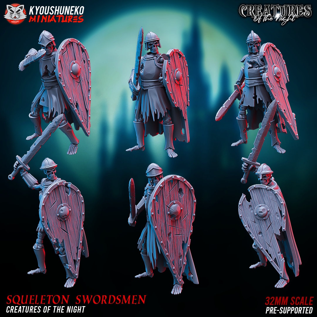 Skeleton Swordsmen | Undead | Kyoushuneko | - Etsy