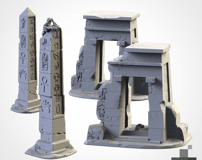 Ancient Egyptian Pharaoh Props and Scatter Terrain Pieces Castnplay ...