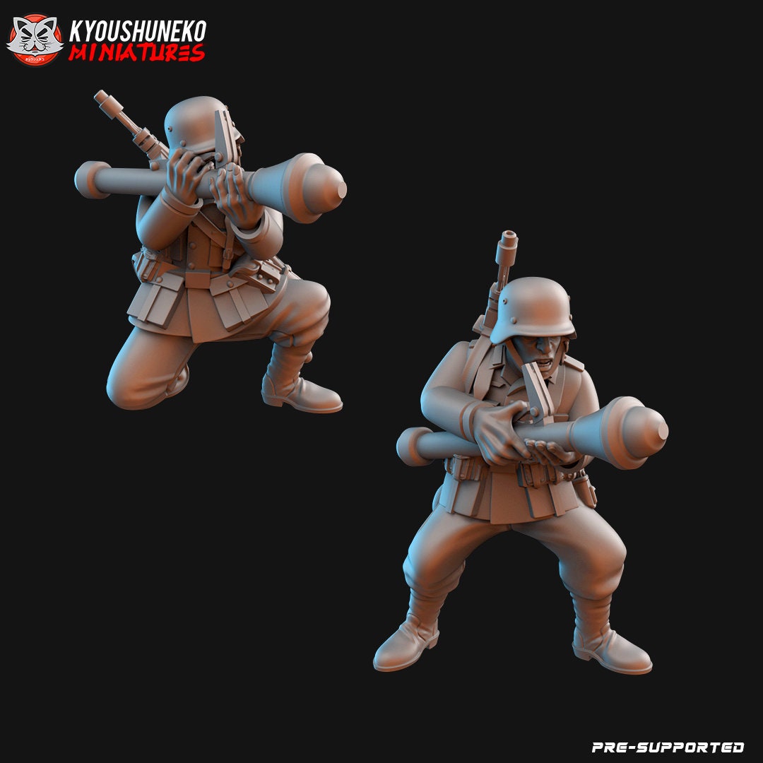 WW2 German Panzerfaust Resin 3D Printed Miniature Kyoushuneko - Etsy