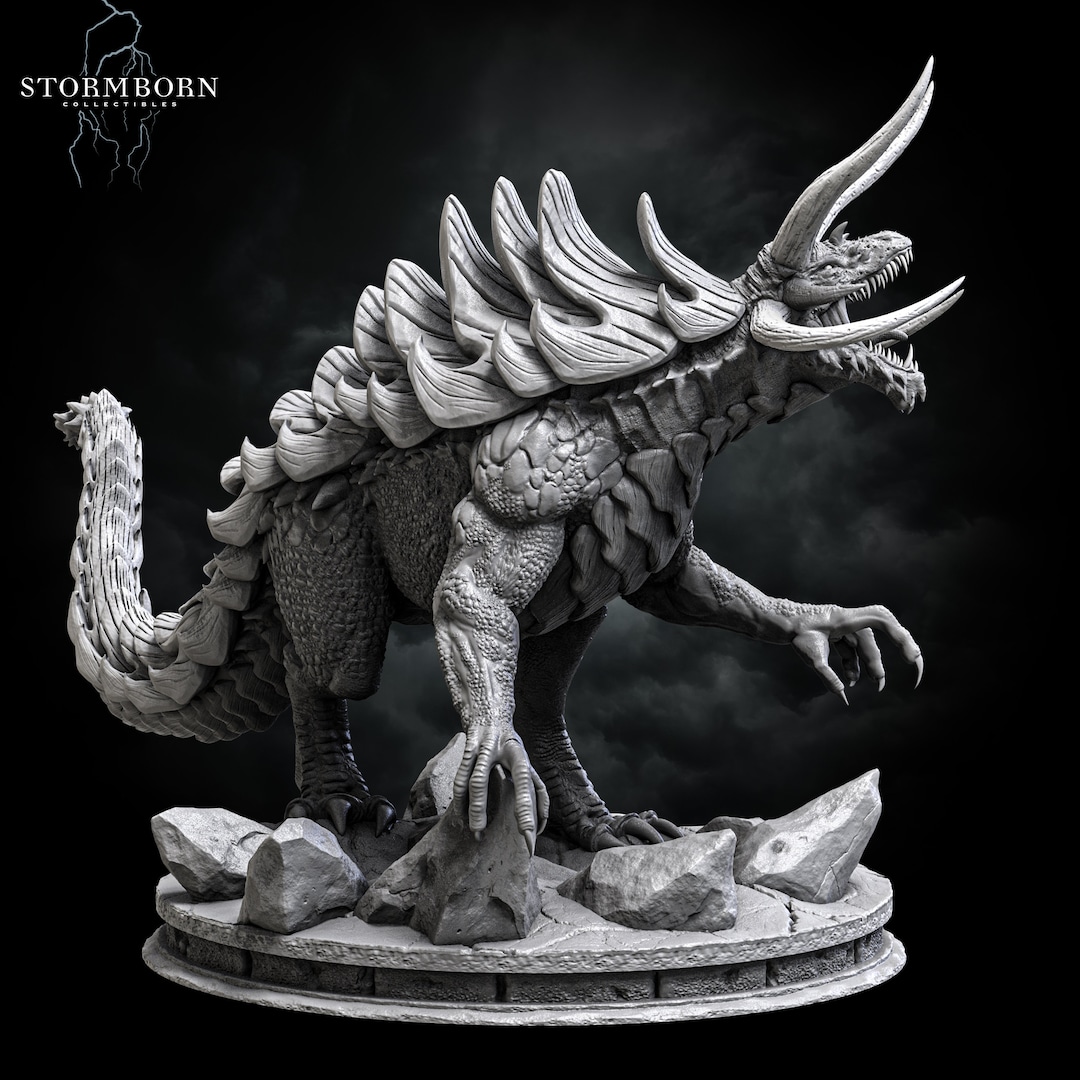 Tarrasque Large Monster Resin 3D Printed Miniature DND Stormborn ...
