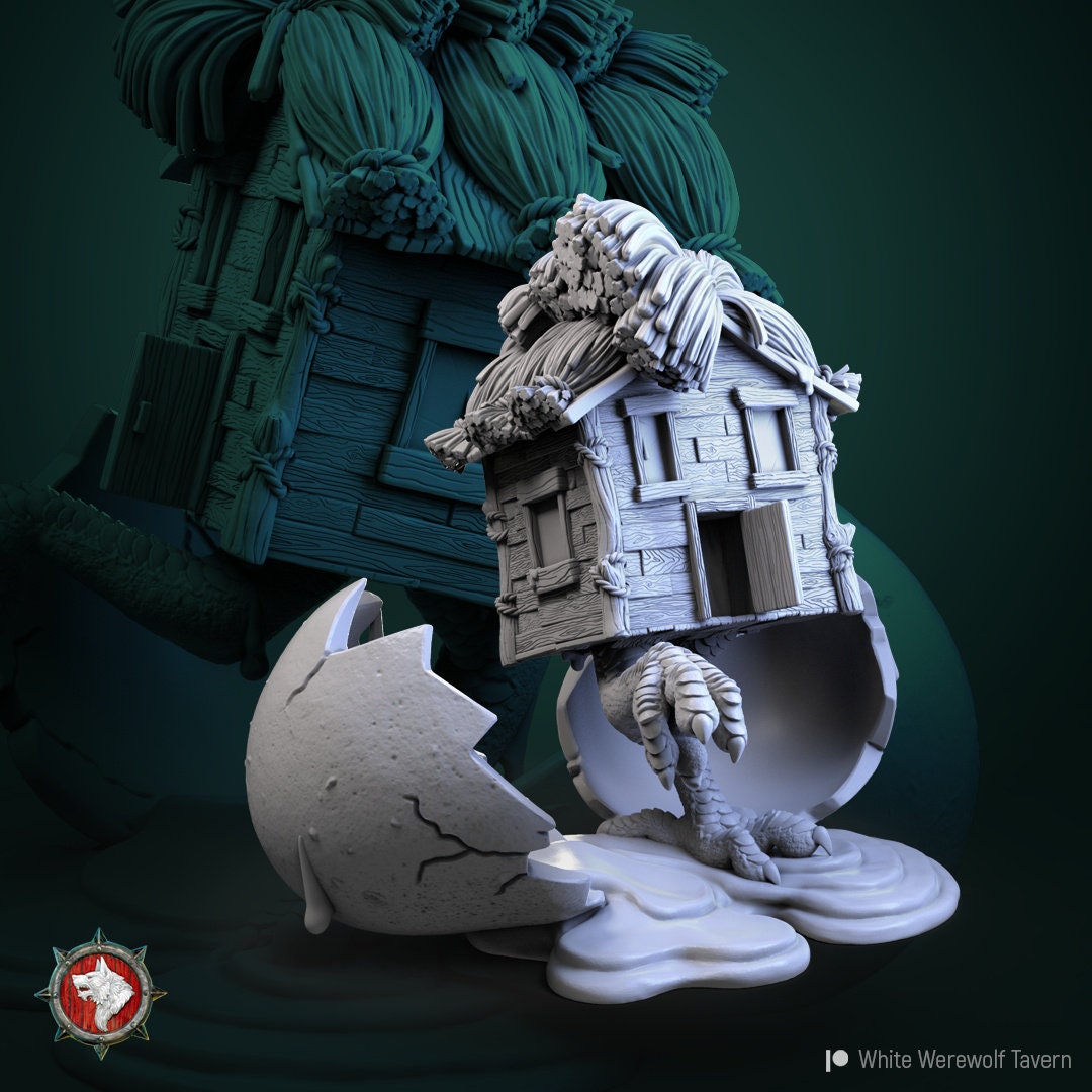 Babkas Baby Hut | Resin 3D Printed Miniature | White Werewolf Tavern ...