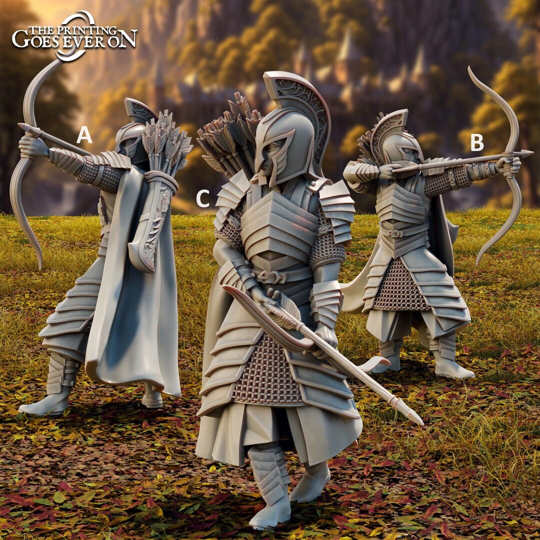 High Elf Archers | Tales of the Elven Kingdoms | MESBG | the Printing ...