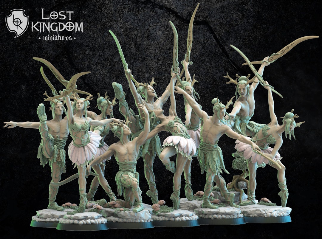 Bareetachi Dancers | Mori / Wood Elves | Lost Kingdom Miniatures - Etsy