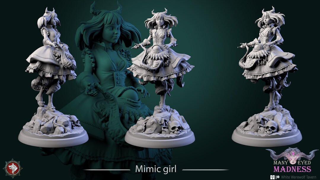 Mary the Mimic Girl | Many Eyed Madness | Multiple Scales | Resin 3D ...