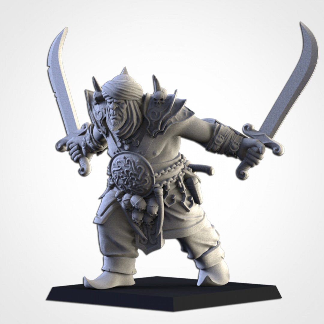 Desert Corsair Ogre | Northern Ogres | Resin 3D Printed Miniature ...
