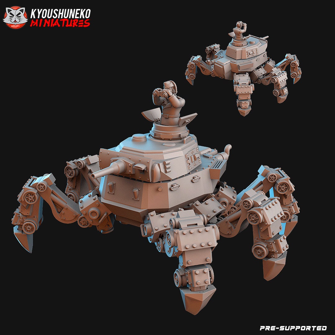 Dieselpunk WW2 German Panzer Mech Resin 3D Printed Miniature - Etsy